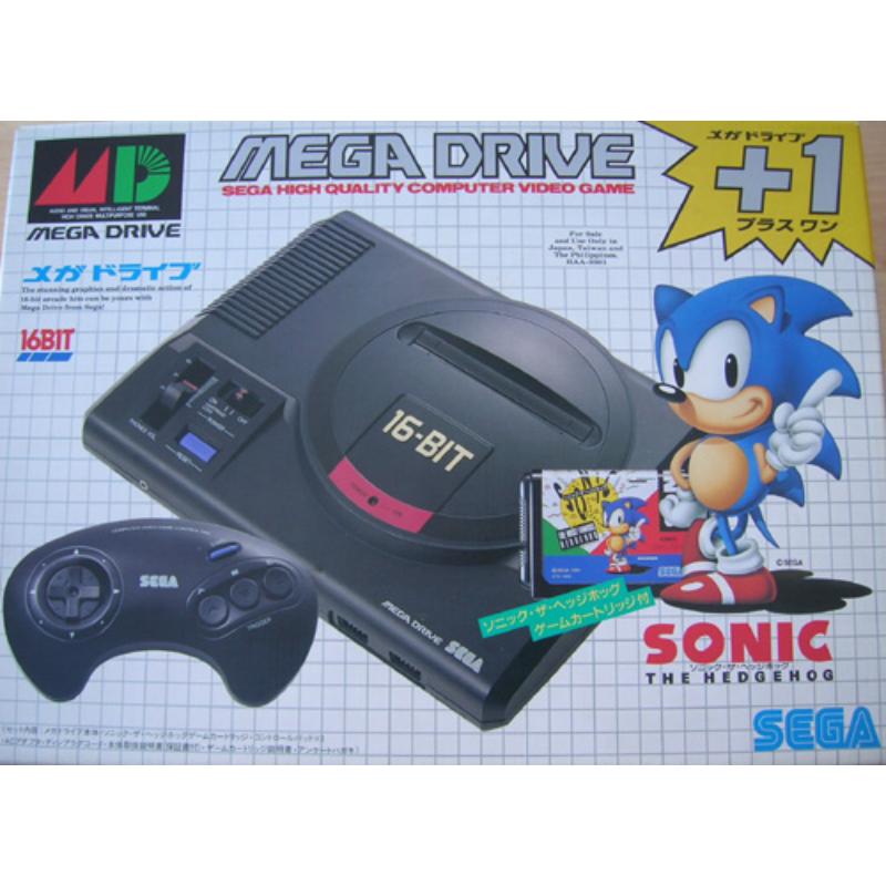 Japanese Mega Drive Console Sonic The Hedgehog Pack segahardware ...