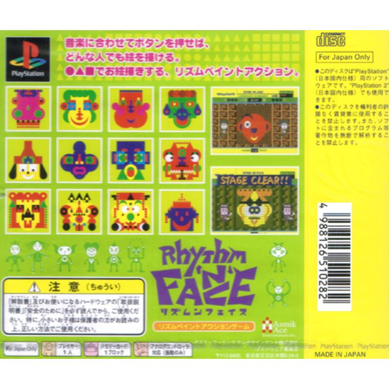 Rhythm N Face playstation - GenkiVideoGames.com Japanese Imported Video ...